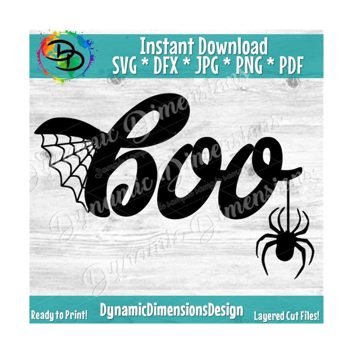 Halloween SVG, boo SVG, Spider clipart, Boo decal, Digital c - Inspire ...