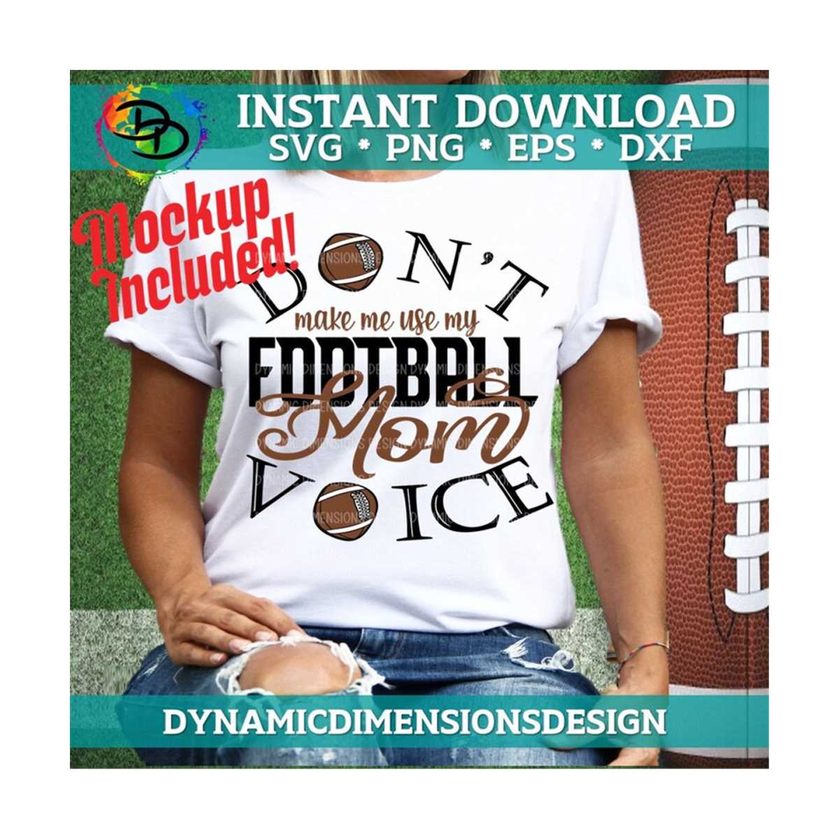 Football Mom Svg, Thats My Boy Out There Svg, Mom Voice, Big - Inspire ...