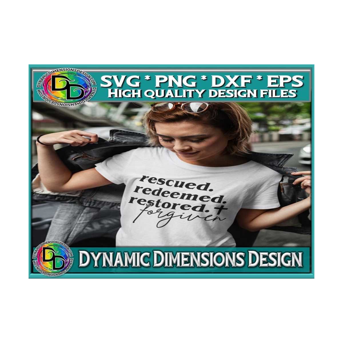 Rescued Redeemed Restored Forgiven svg, Bible verse svg, Cut | Inspire ...