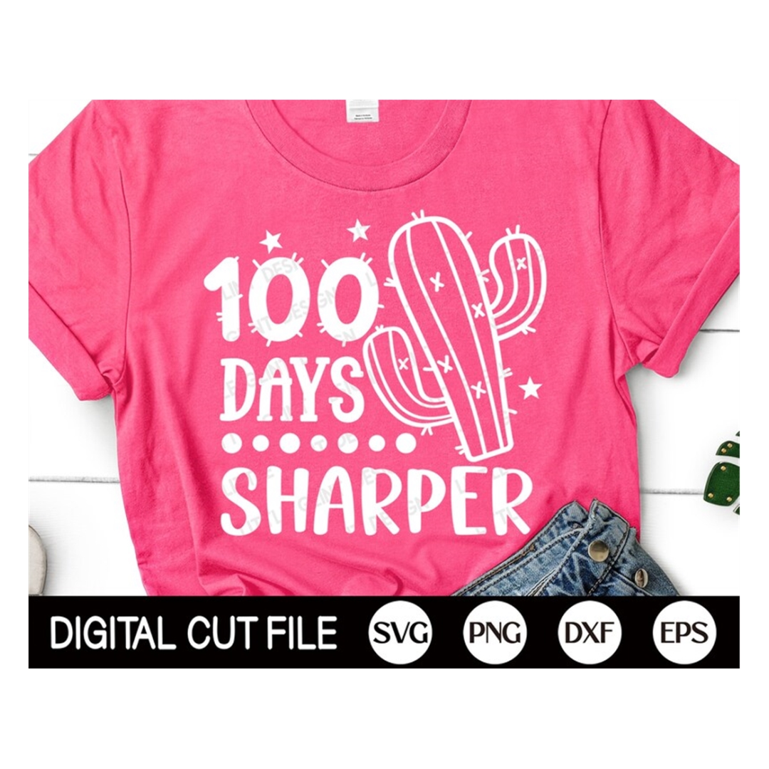 100 Days Sharper SVG, 100 days of School Svg, School Svg, Ca | Inspire ...