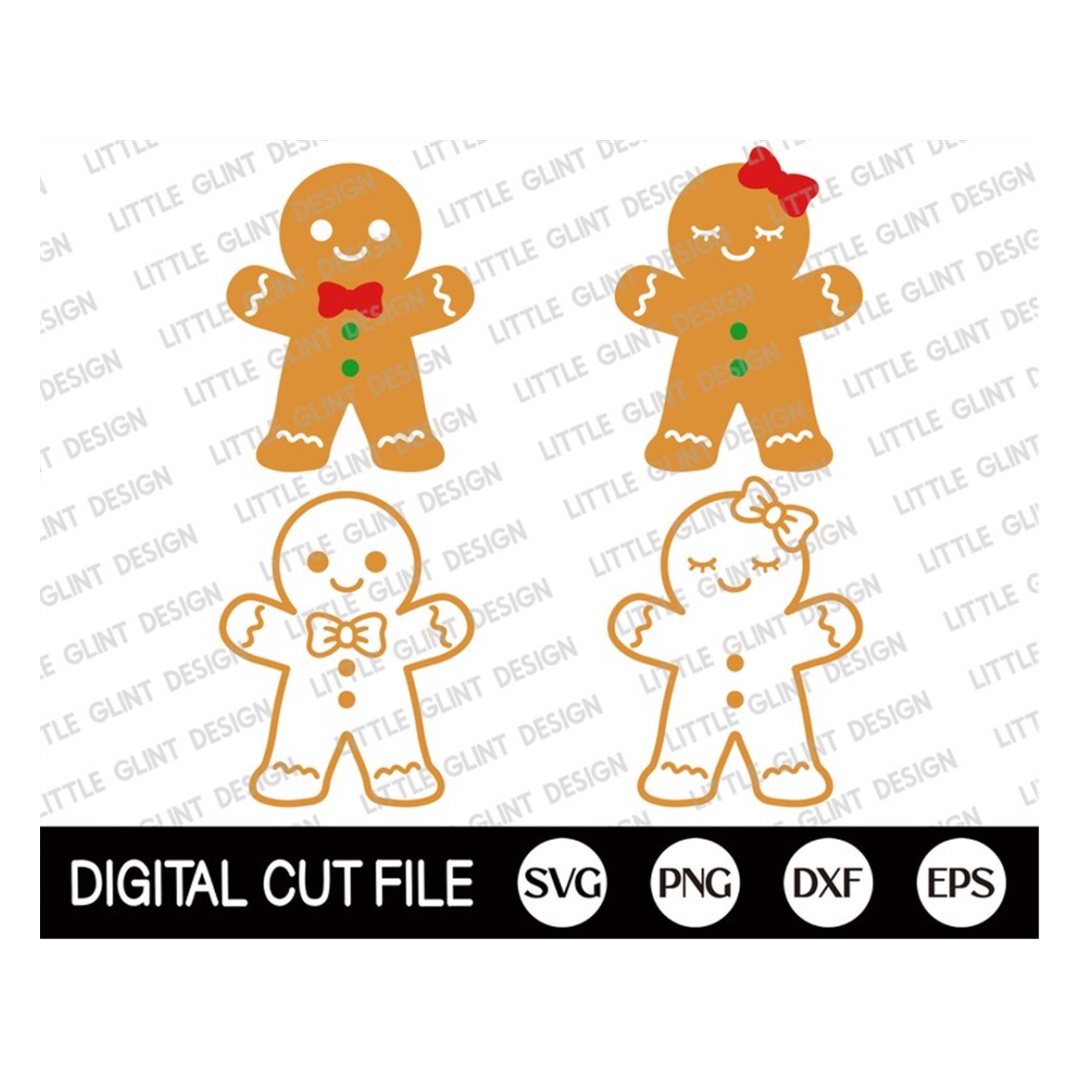 Gingerbread Girls and Boys SVG, Funny Christmas SVG, Gingerb | Inspire ...