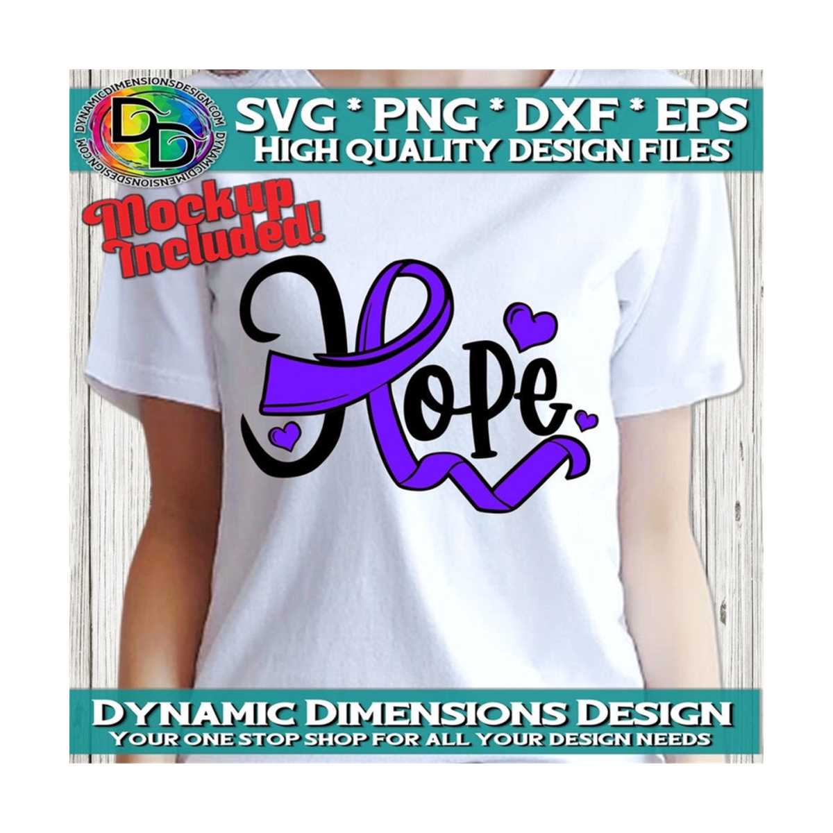 Hope svg, Purple Ribbon, Pancreatic Cancer, Digital, Cancer - Inspire ...