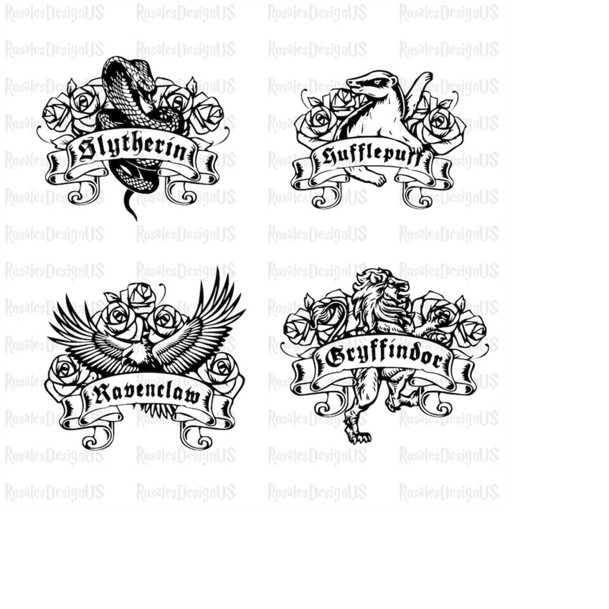 Wizardy Houses | svg | eps | png | cricut | silhouette | cra | Inspire ...