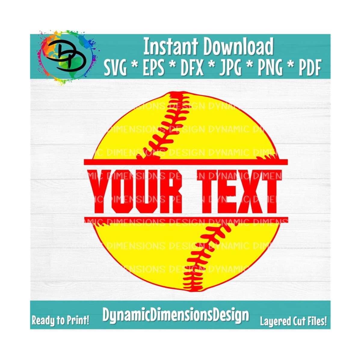 sPLIT Softball svg, Softball clipart, Softball svg, Distress | Inspire ...