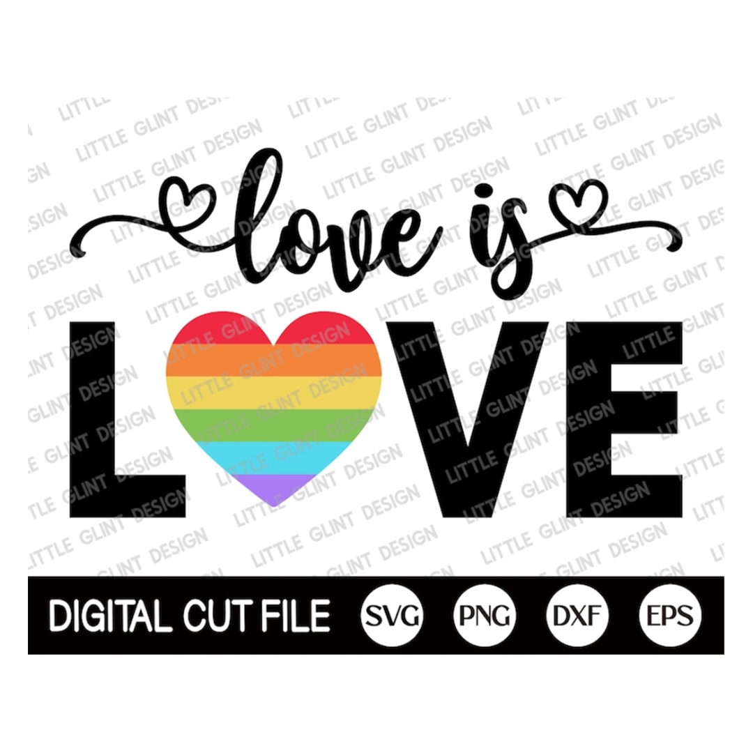 Gay Pride Svg, Love Is Love Svg, Pride Svg, Rainbow Svg, LGB | Inspire ...