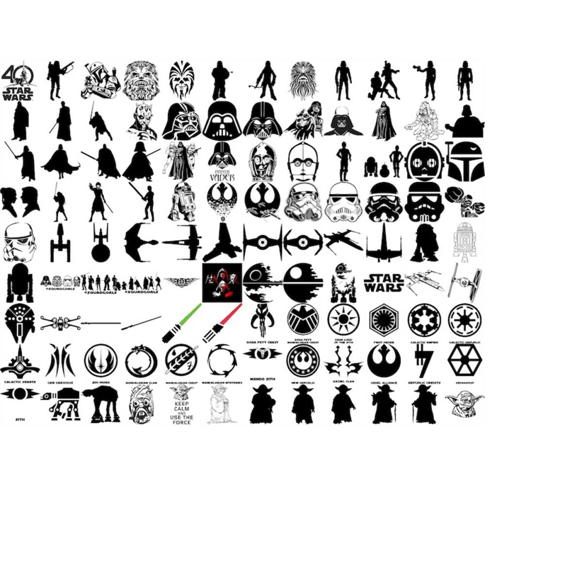 Star Wars Svg Bundle 108 File Star Wars Files Star Wars C Inspire Uplift
