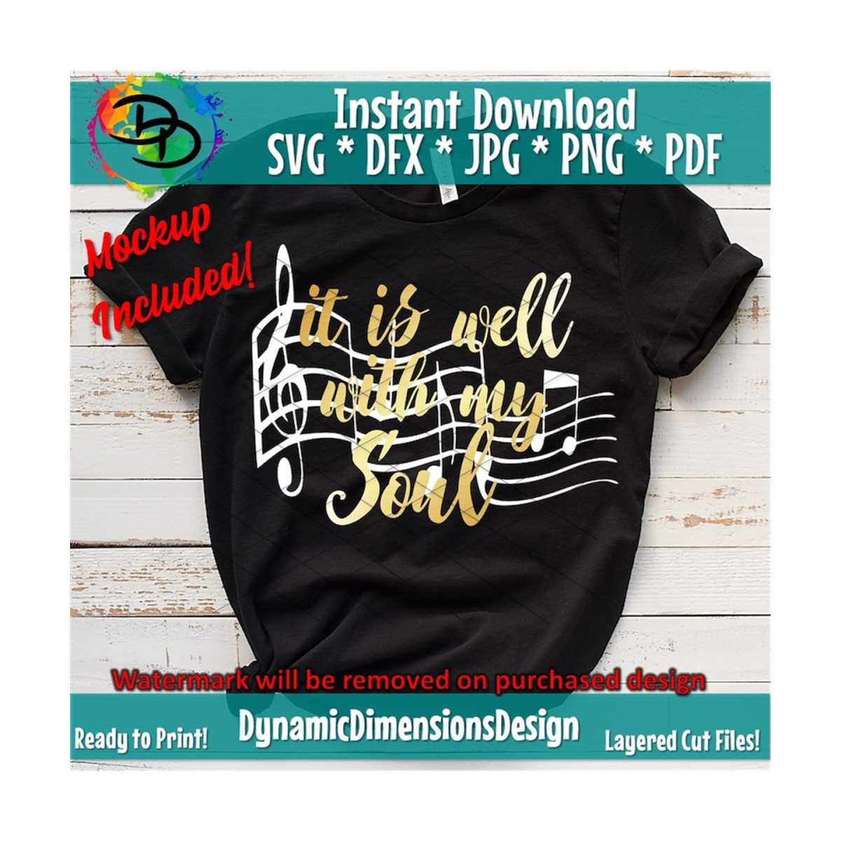 It is well with my soul SVG, Christian svg, Bible verse svg, - Inspire ...