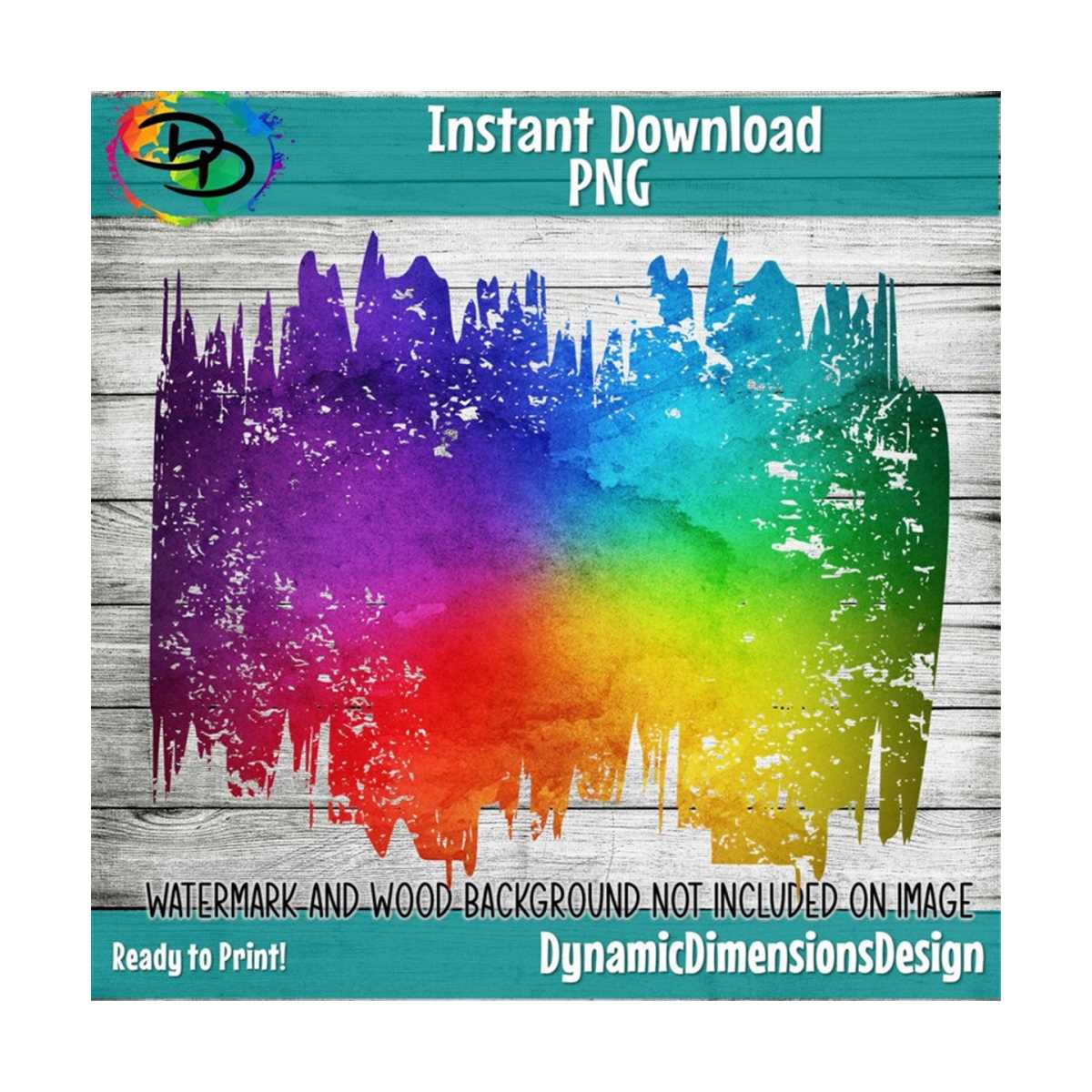 Distressed Rainbow Sublimation, Ombre png, Rainbow printable - Inspire ...