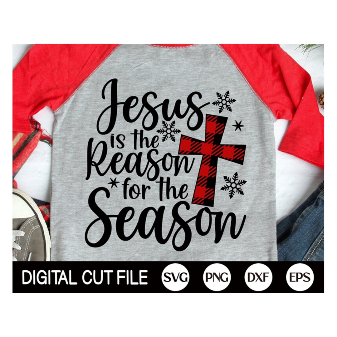 Jesus is the Reason for the Season, Christmas Tree Svg, Funn | Inspire ...