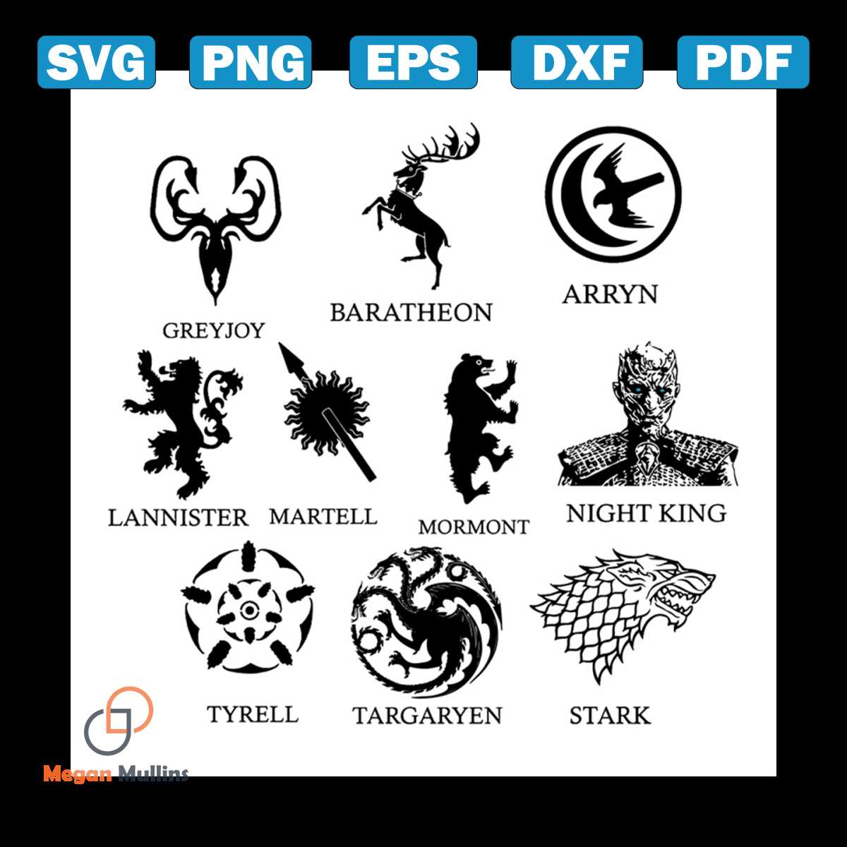 Game of thrones symbol svg bundle, Game Svg, Game Of Throne | Inspire Uplift