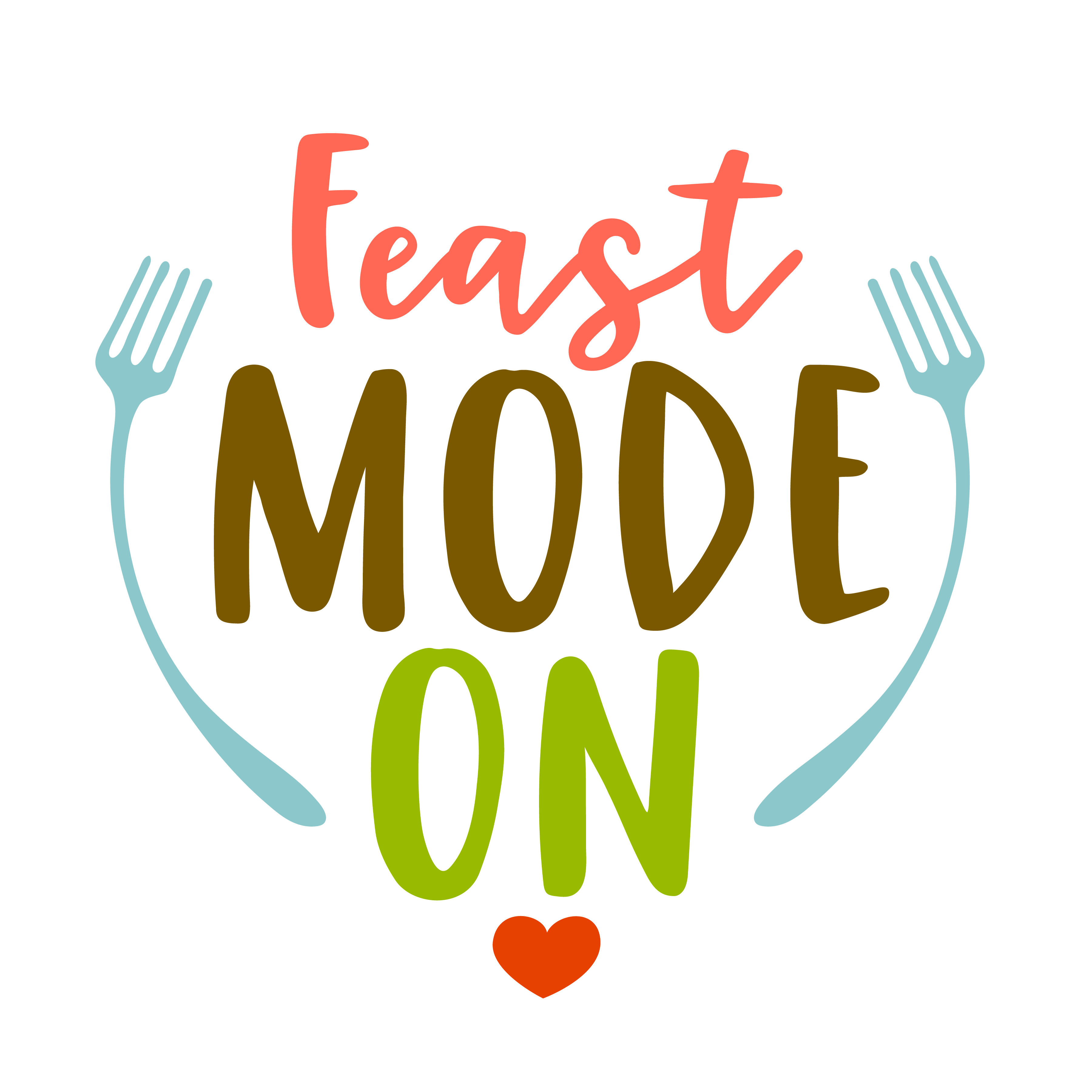 Feast Mode On Svg, Thanksgiving Svg, Cutting File Digital Do | Inspire ...