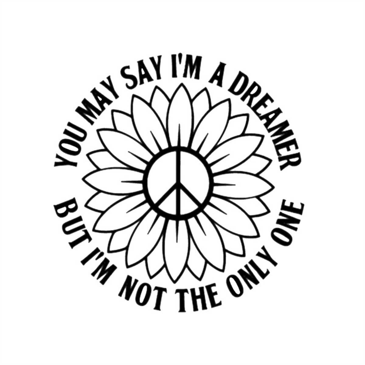 Imagine SVG - Peace SVG - World Peace SVG - Beatles - Dreame | Inspire ...