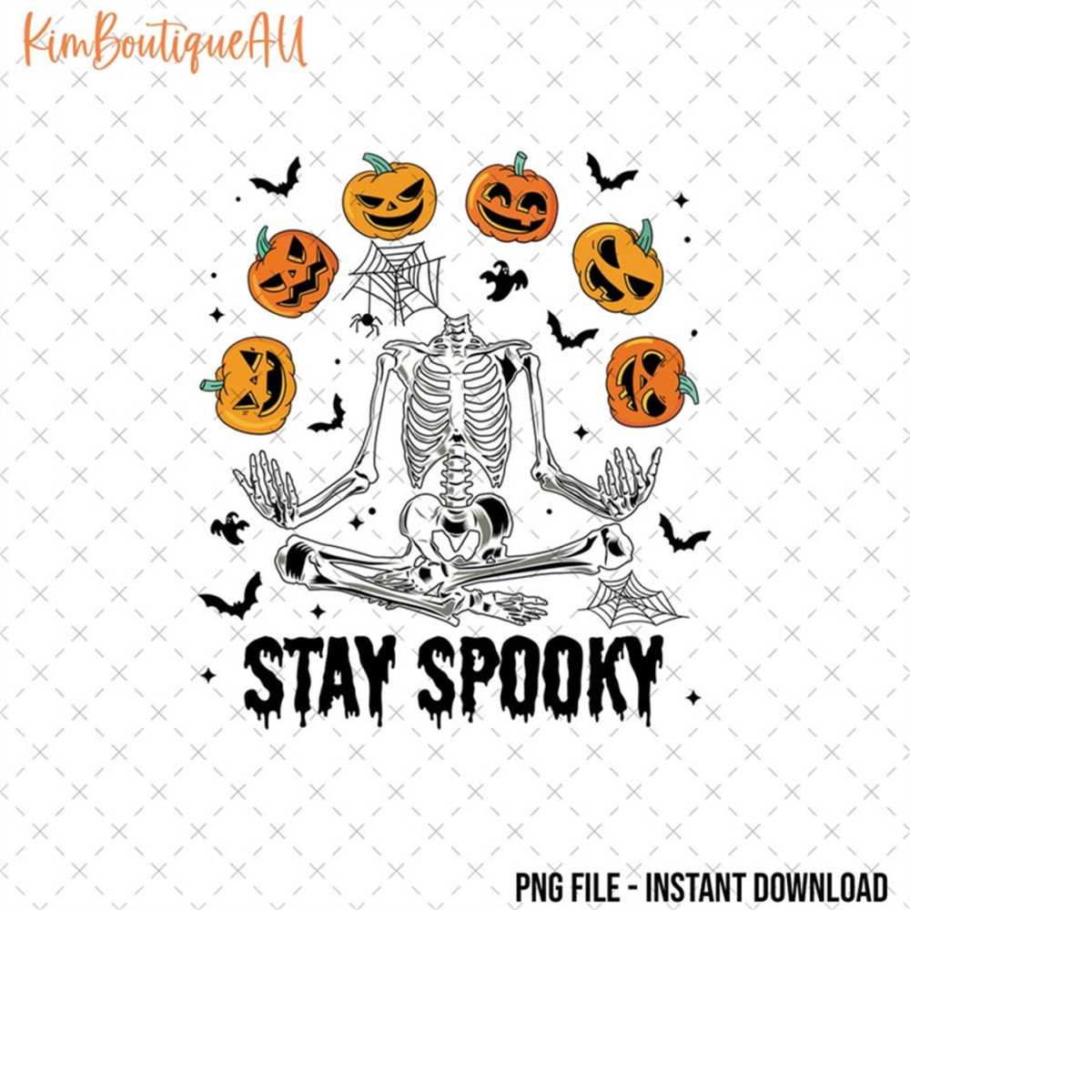 Stay Spooky Png, Dancing Skeleton Halloween Png, Pumpkin Hal - Inspire ...