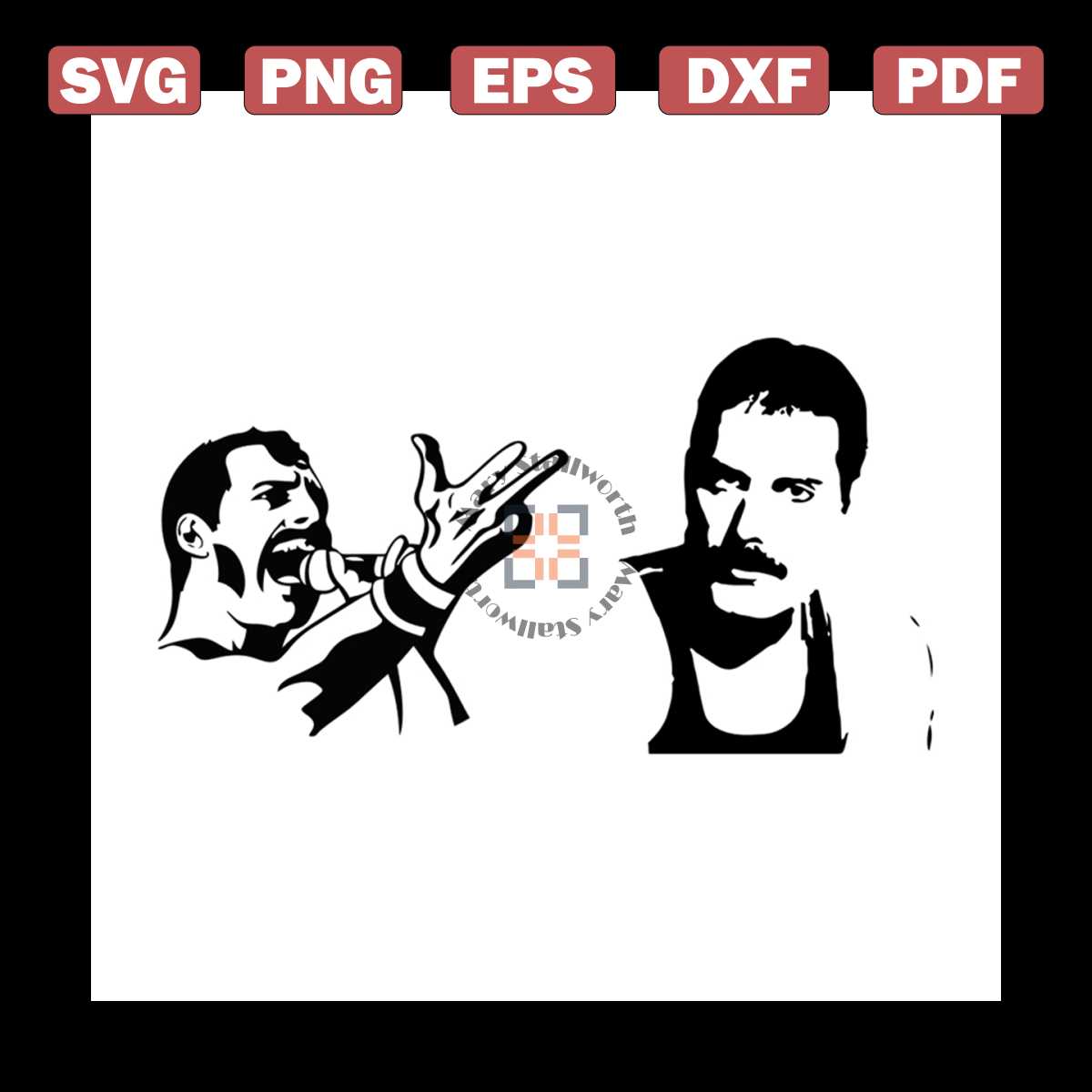 Freddie Mercury Singer Svg, Famous People Svg, Freddie Mercu | Inspire ...