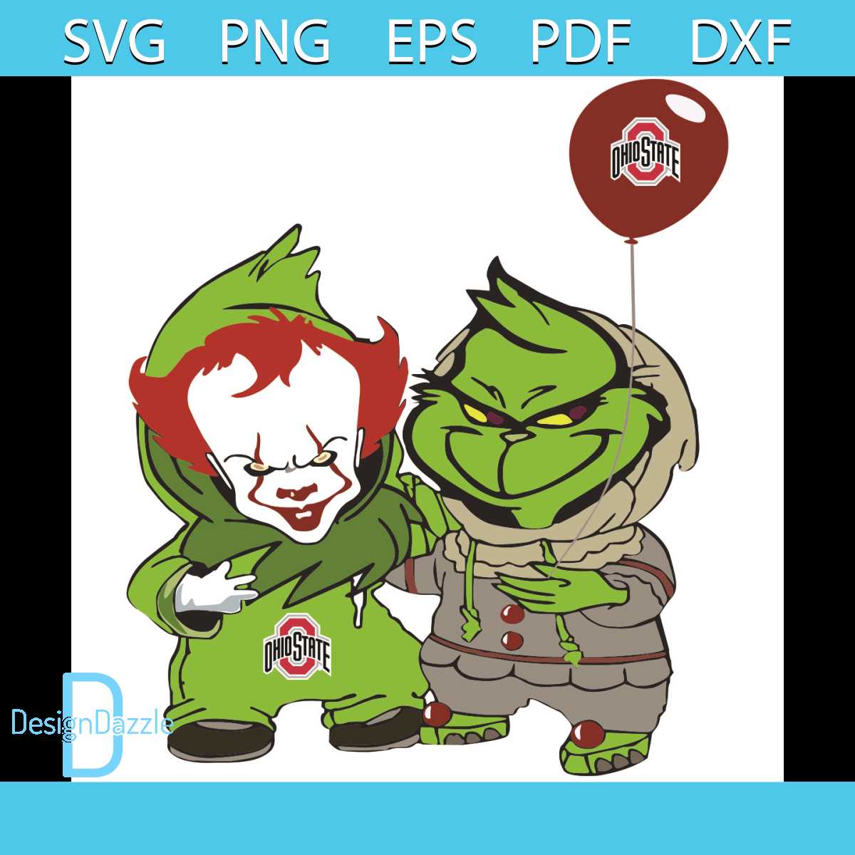Georgie And Grinch Ohio State Buckeyes Svg, Sport Svg, Georg | Inspire ...