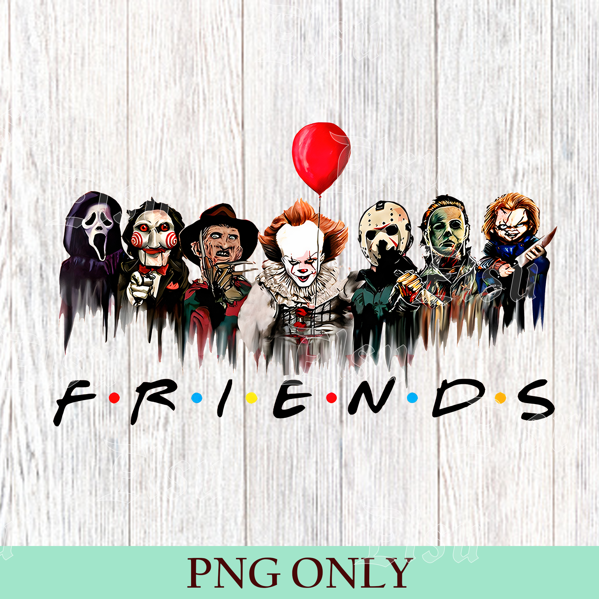 Retro Halloween Horror Characters PNG, Horror Characters Fri | Inspire ...