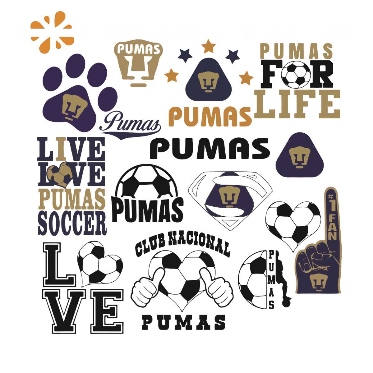 Pumas Soccer Team Logo