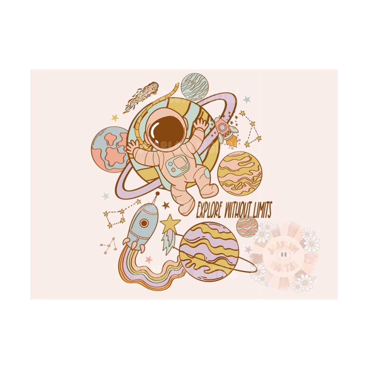 Explore Without Limits PNG-Space Sublimation Digital Design - Inspire Uplift