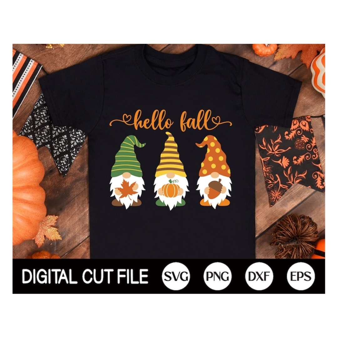 Hello Fall Gnome Svg, Gnome Svg, Pumpkin Spice Svg, Autumn C | Inspire ...