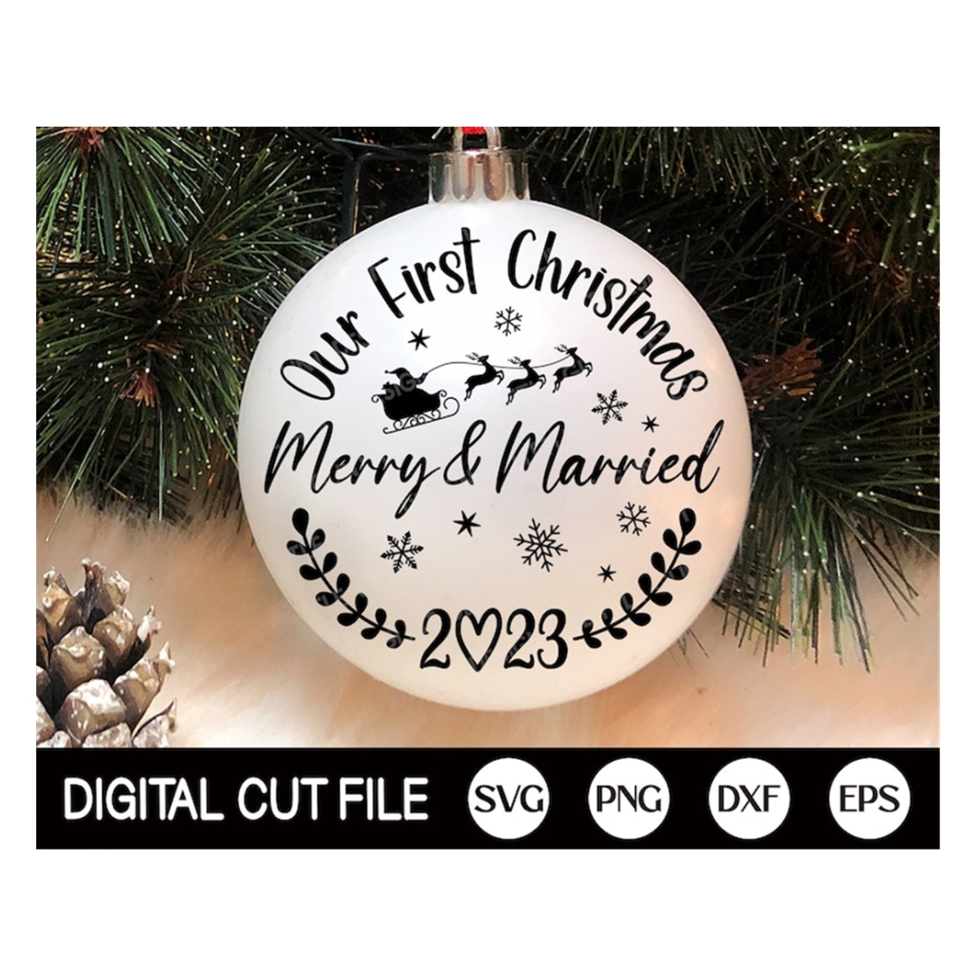 Merry Married Svg | Inspire Uplift