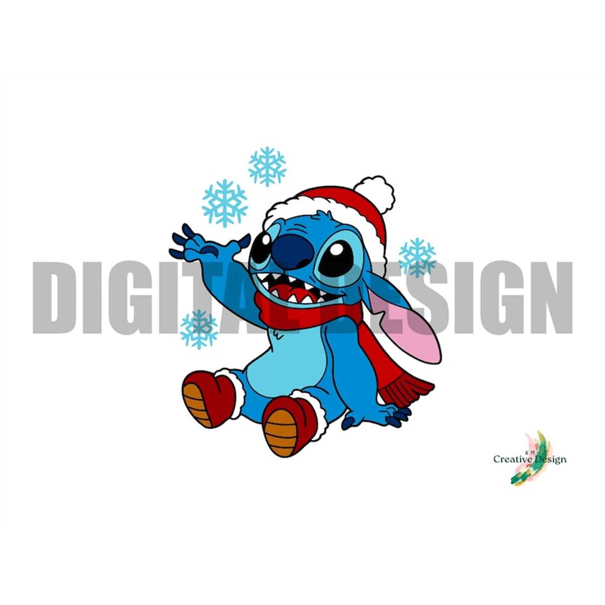 Snowflake Blue Alien Christmas Themed Holiday SVG PNG Cricut - Inspire ...