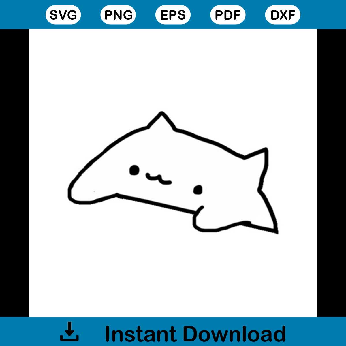 Bongo Cat Meme svg, Cartoon Svg, Cat Svg, Animal Svg, Meme S | Inspire ...
