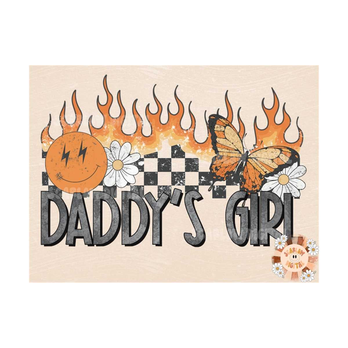 Daddys Girl Png Rocker Sublimation Digital Design Download L Inspire Uplift