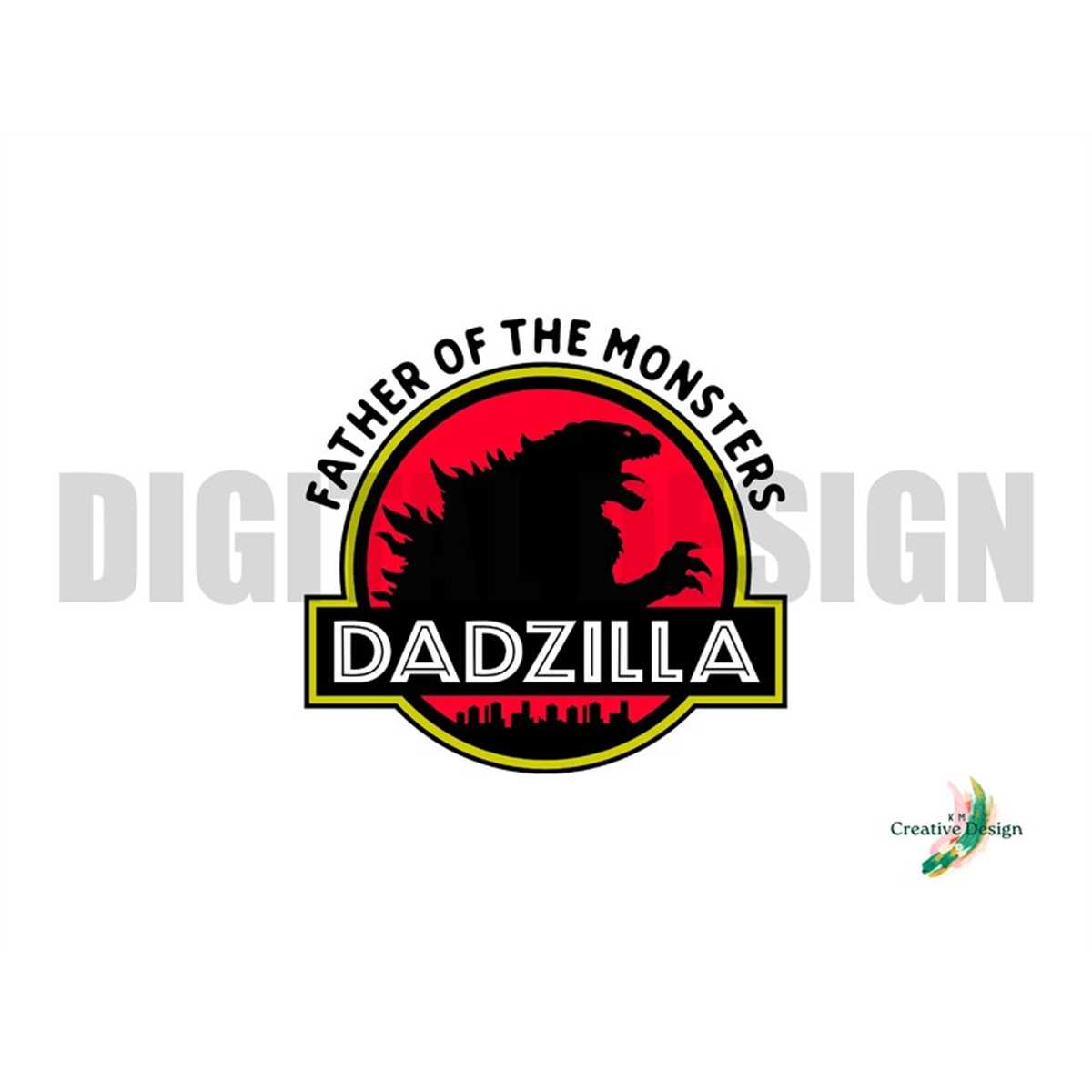 Dadzilla T-Shirt Design SVG PNG Cricut Silhouette Daddy Dad - Inspire ...