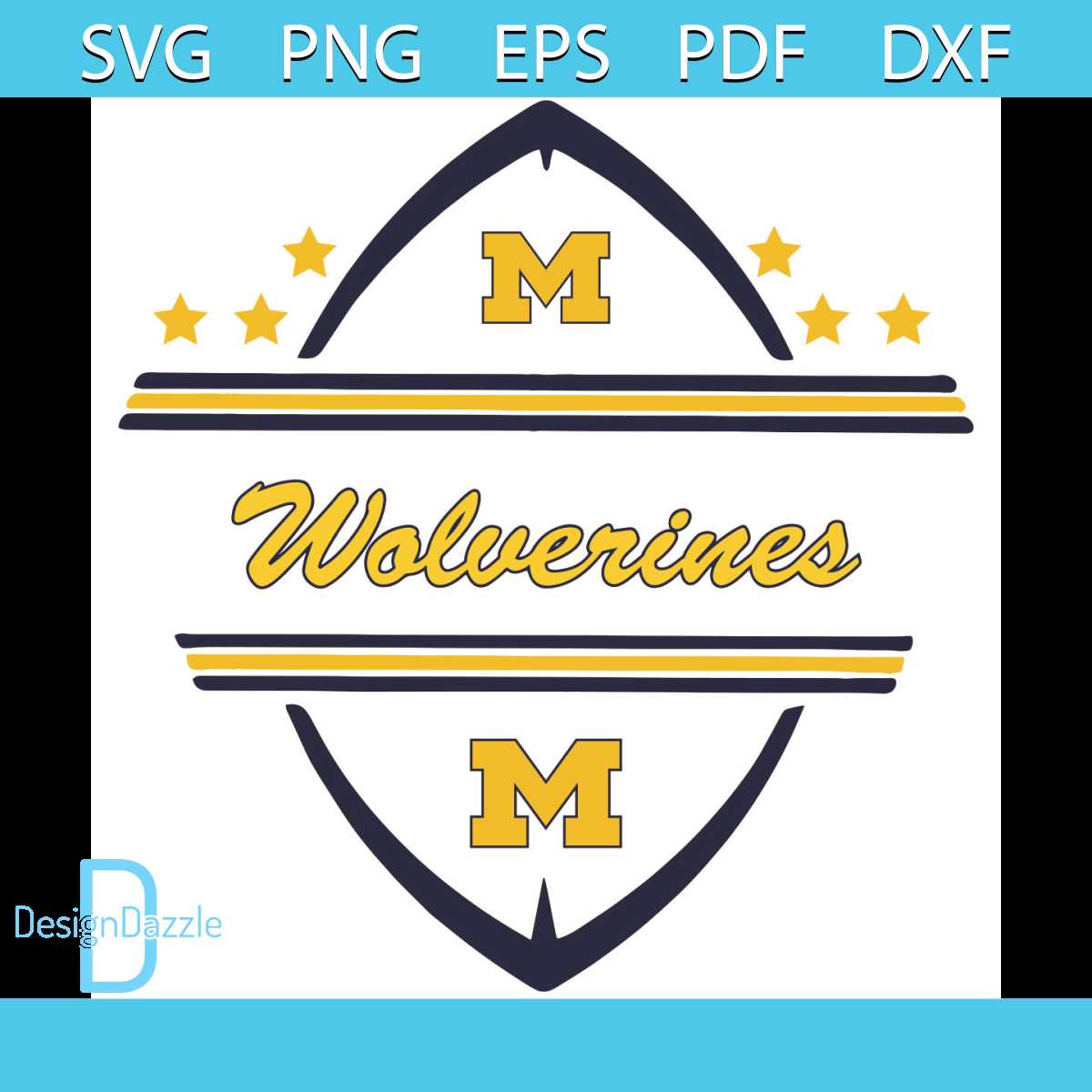 Logo Michigan Wolverines Svg, Sport Svg, Logo Svg, Michigan | Inspire ...