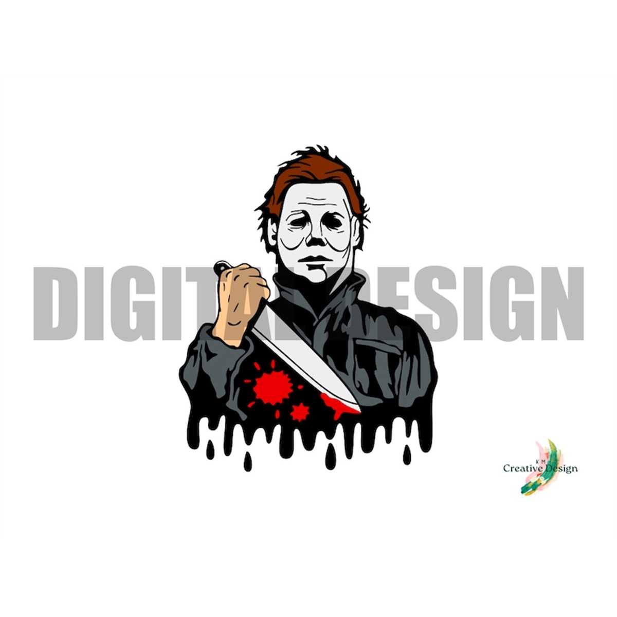 Halloween Michael Man Digital Spooky Season Horror Themed De | Inspire ...
