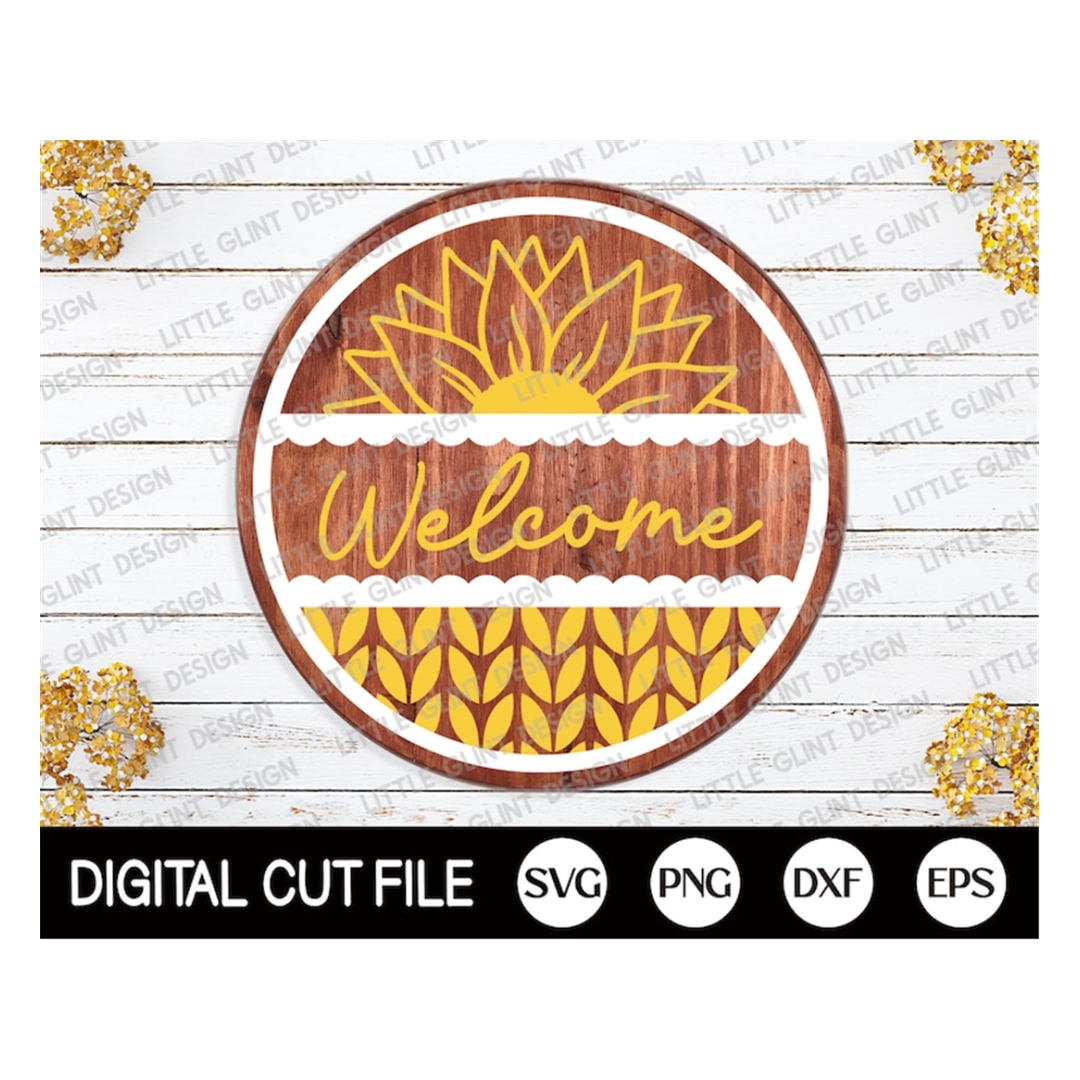 Welcome Sunflower SVG, Fall Welcome Sign, Sunflower Svg, Aut | Inspire ...