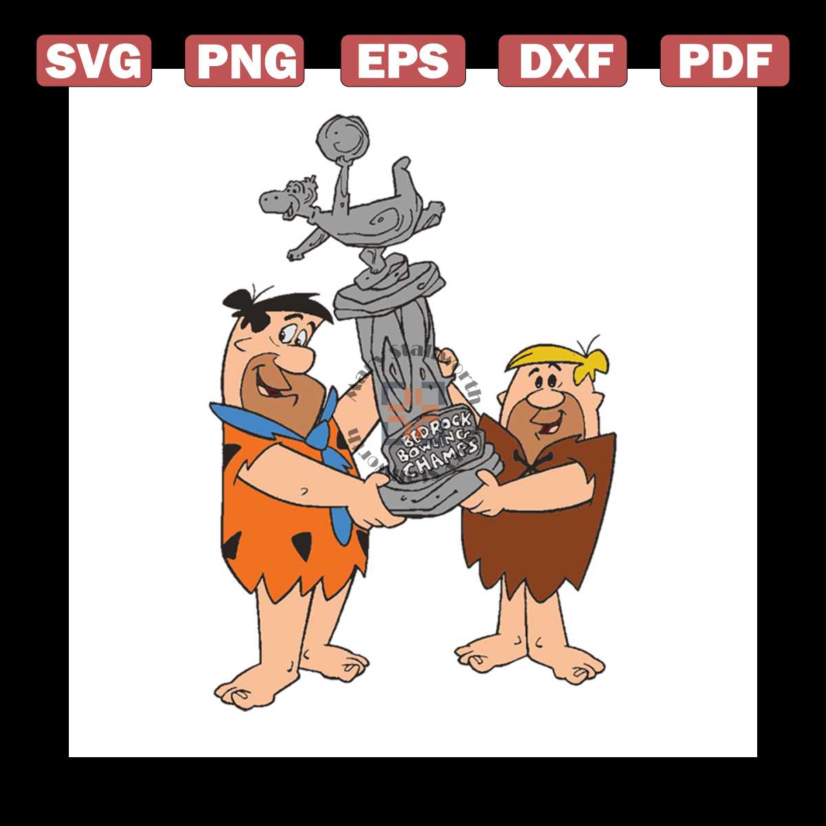 Fred flintstone and barney rubble bowling svg, Cartoon Svg, | Inspire ...