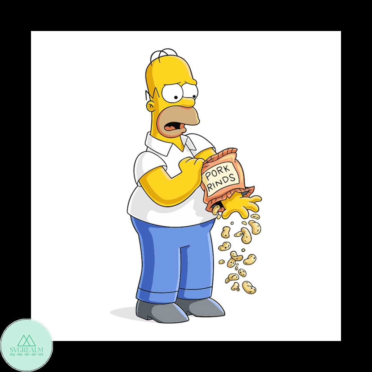 Homer simpson eating Svg, Cartoon Svg, The Simpsons Svg, Dad | Inspire ...