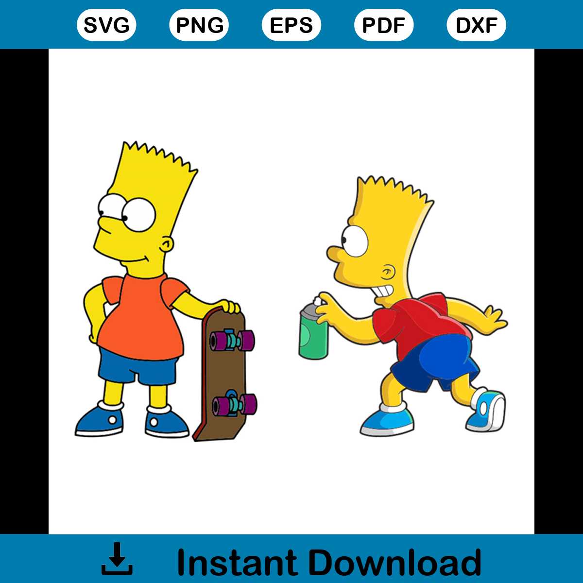 Bart Simpson svg, Cartoon Svg, The Simpsons Svg, Dad Svg, Bo - Inspire ...