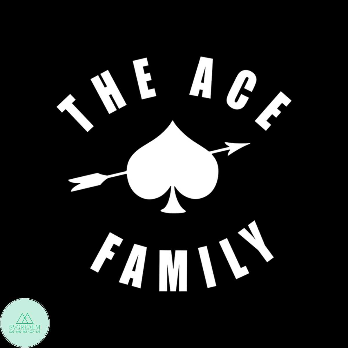 The Ace Family Logo svg, Cartoon Svg, Spade Svg, Spade Arrow | Inspire ...