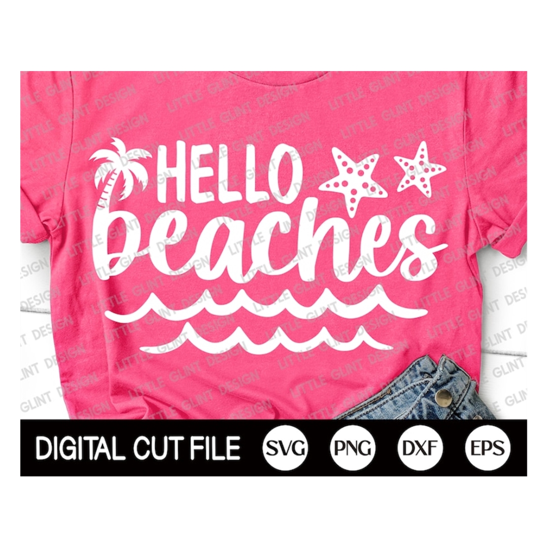 Hello beaches Svg, Summer Svg, Beach Cut Files, Beach Svg, S - Inspire ...