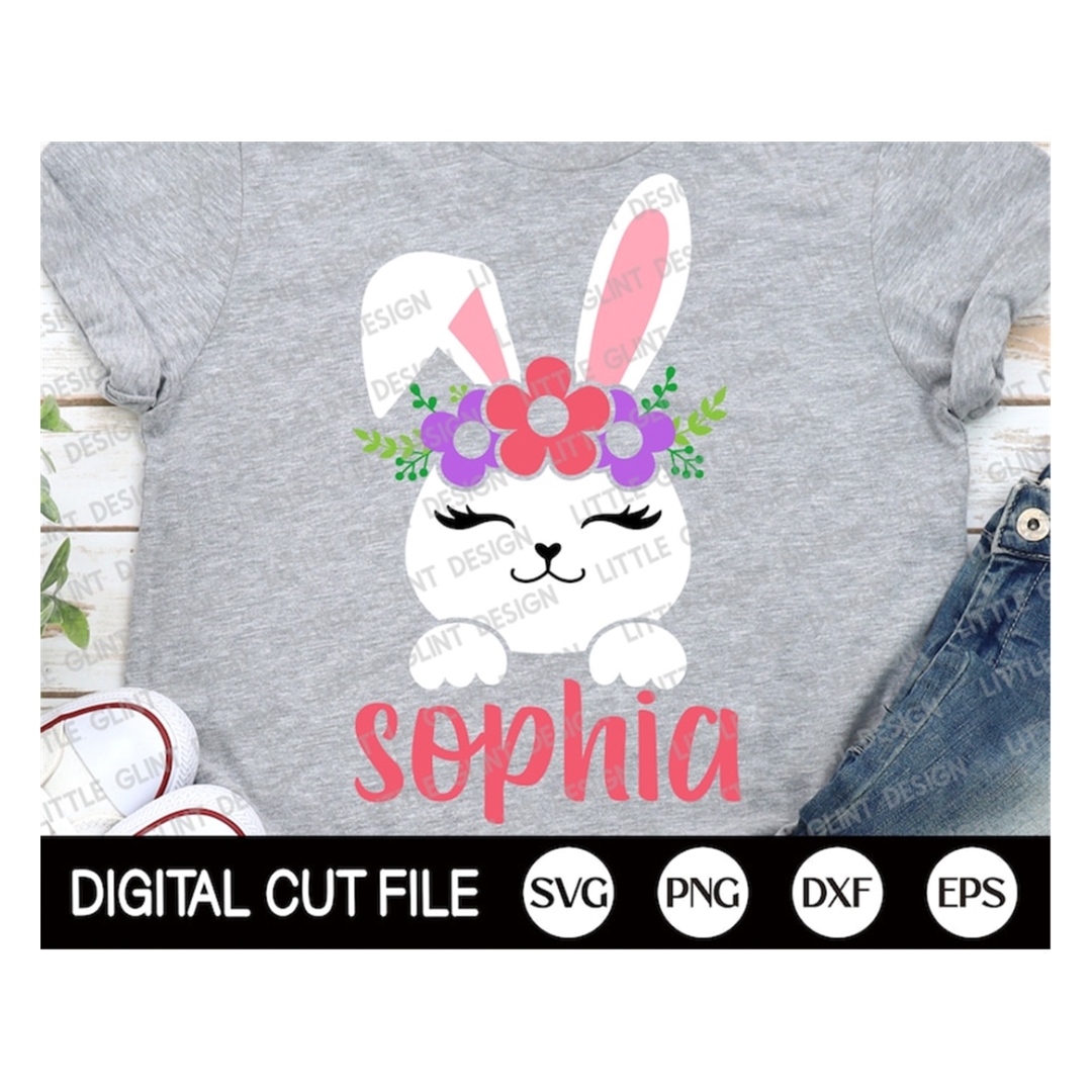 Easter Svg, Spring Bunny Girl Svg, Happy Easter Svg, Svg Eas | Inspire ...