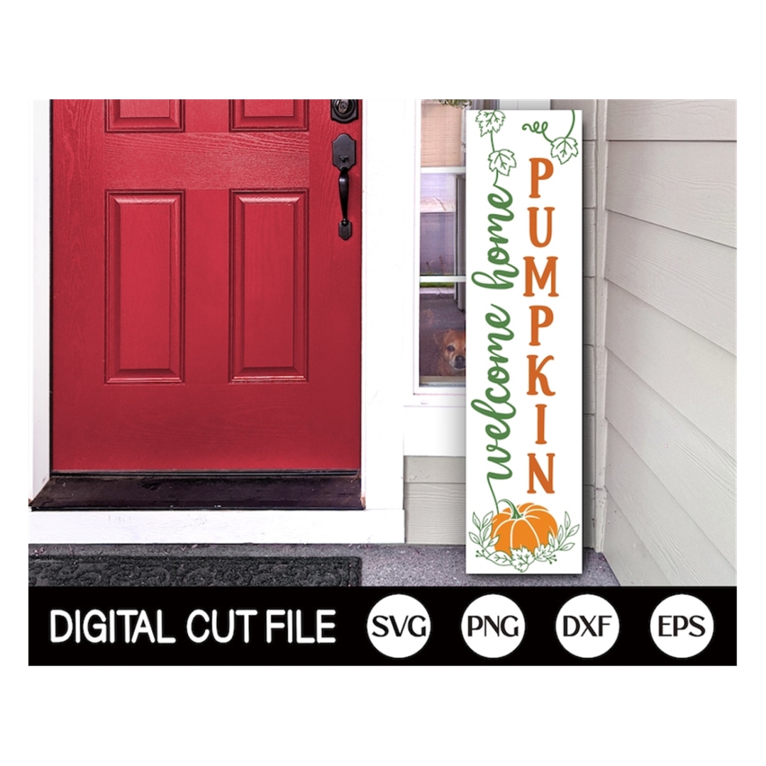 Welcome Home Pumpkin Svg, Fall Welcome Sign Svg, Pumpkin Doo | Inspire ...