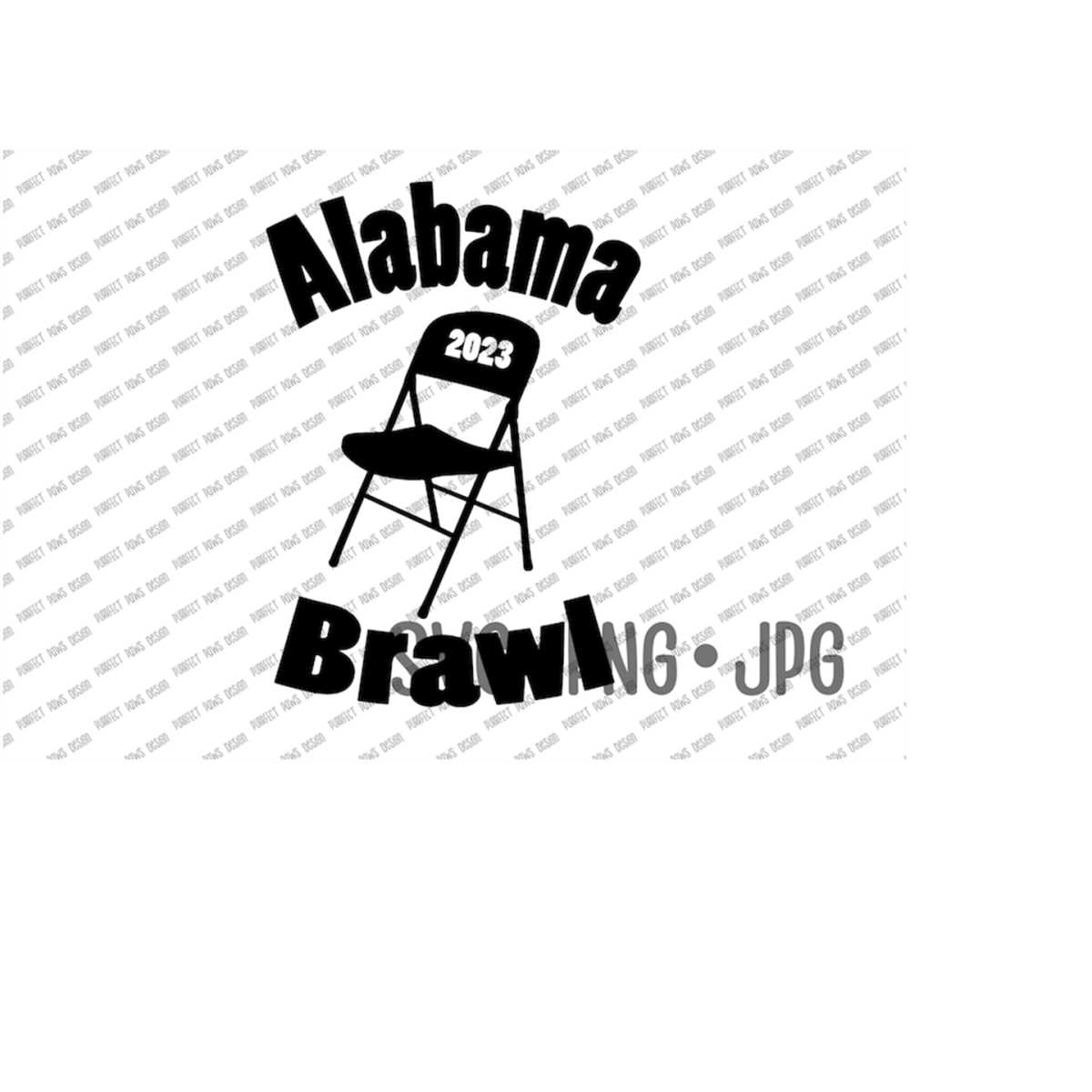 Alabama Brawl 2023 svg, Folding Chair, Montgomery brawl, fun | Inspire ...