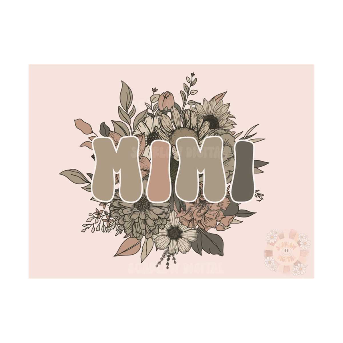 Floral Mimi PNG-Sublimation Design Download-Mimi sublimation - Inspire ...