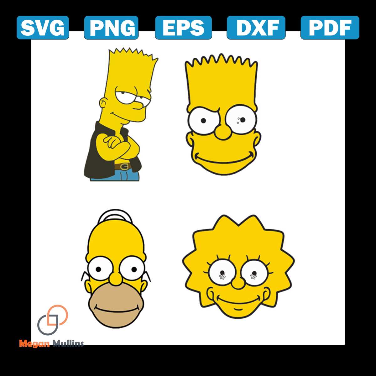 Bart Simpson svg, Cartoon Svg, Simpsons Bundle Svg, Homer Sv | Inspire ...