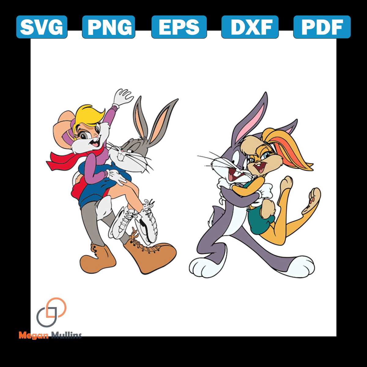 Bugs bunny and lola bunny svg, Cartoon Svg, Bundle Svg, Bunn | Inspire ...