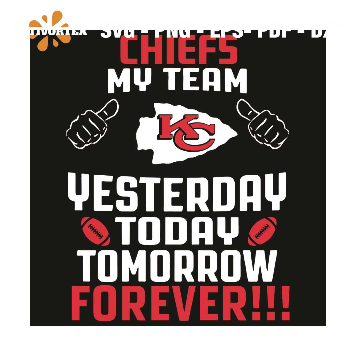 Kansas City Chiefs My Team Yesterday Today Tomorrow Forever | Inspire ...