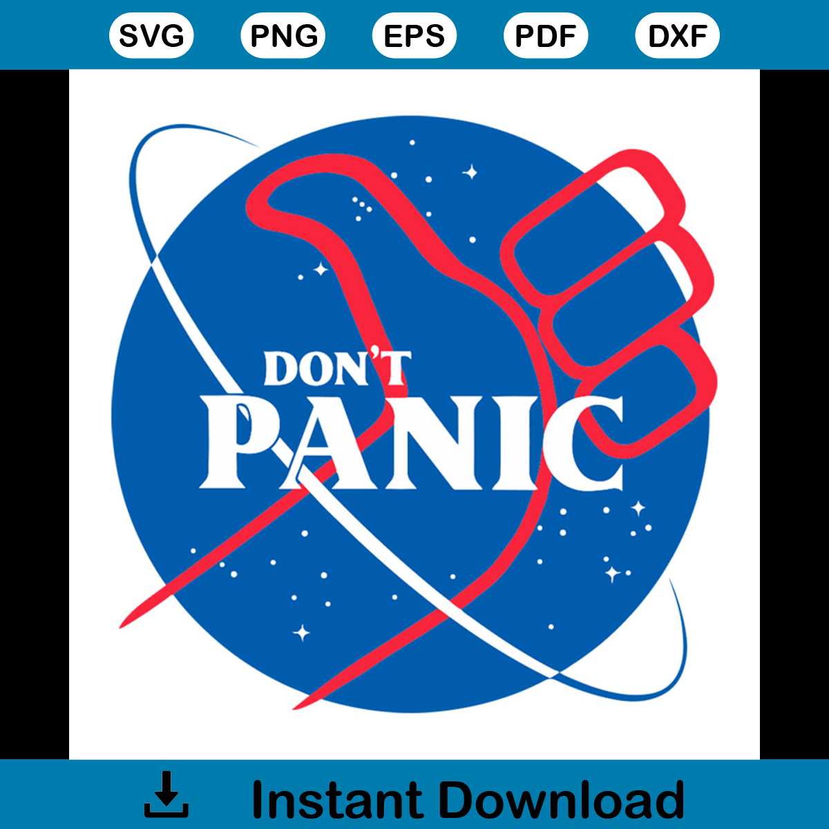 DON'T PANIC PNG svg | Inspire Uplift