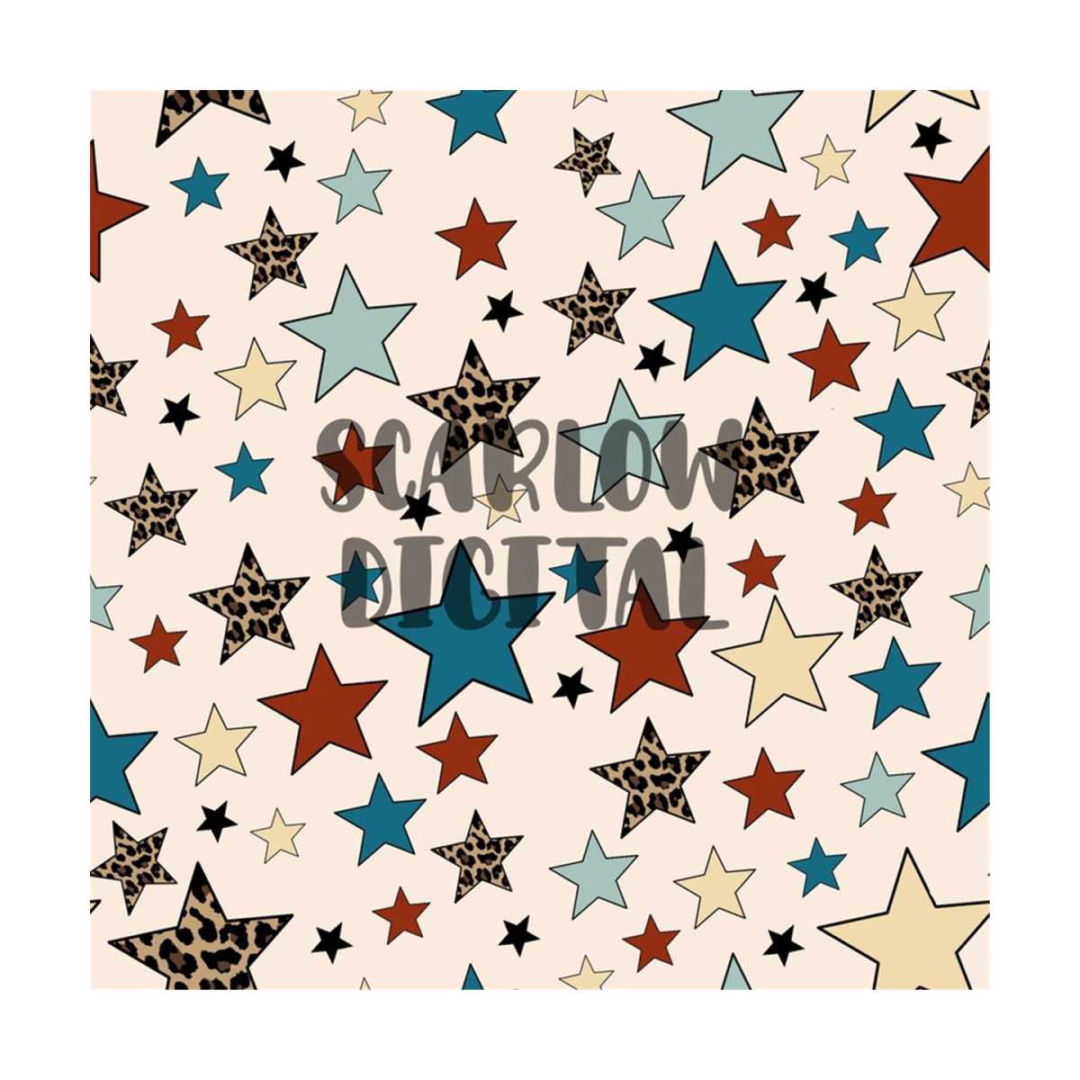 July 4th Stars Seamless Pattern, Patriotic Sublimation, Red | Inspire ...