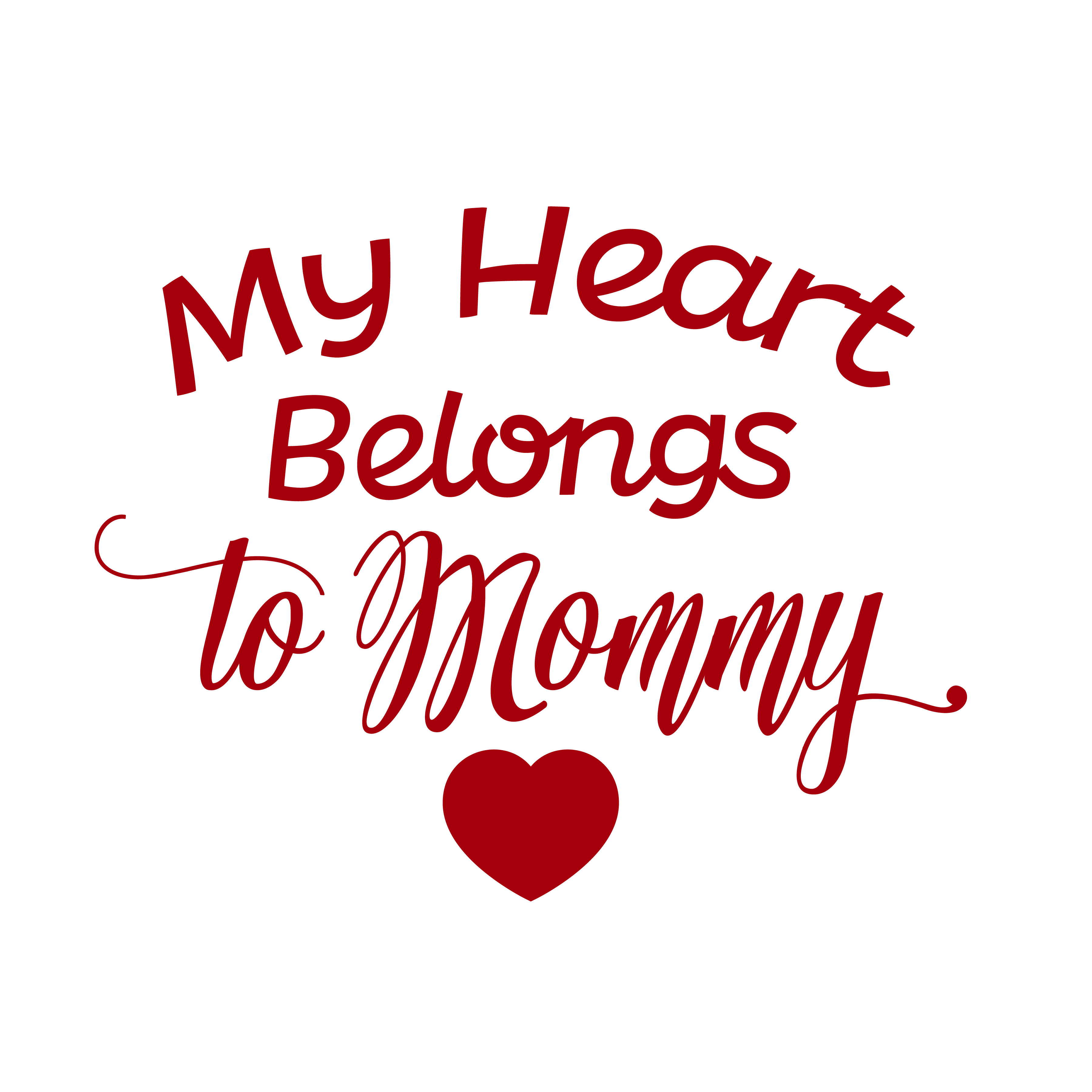 My Heart Belongs to Mommy Svg, Valentine Svg, Cricut Silhoue | Inspire ...