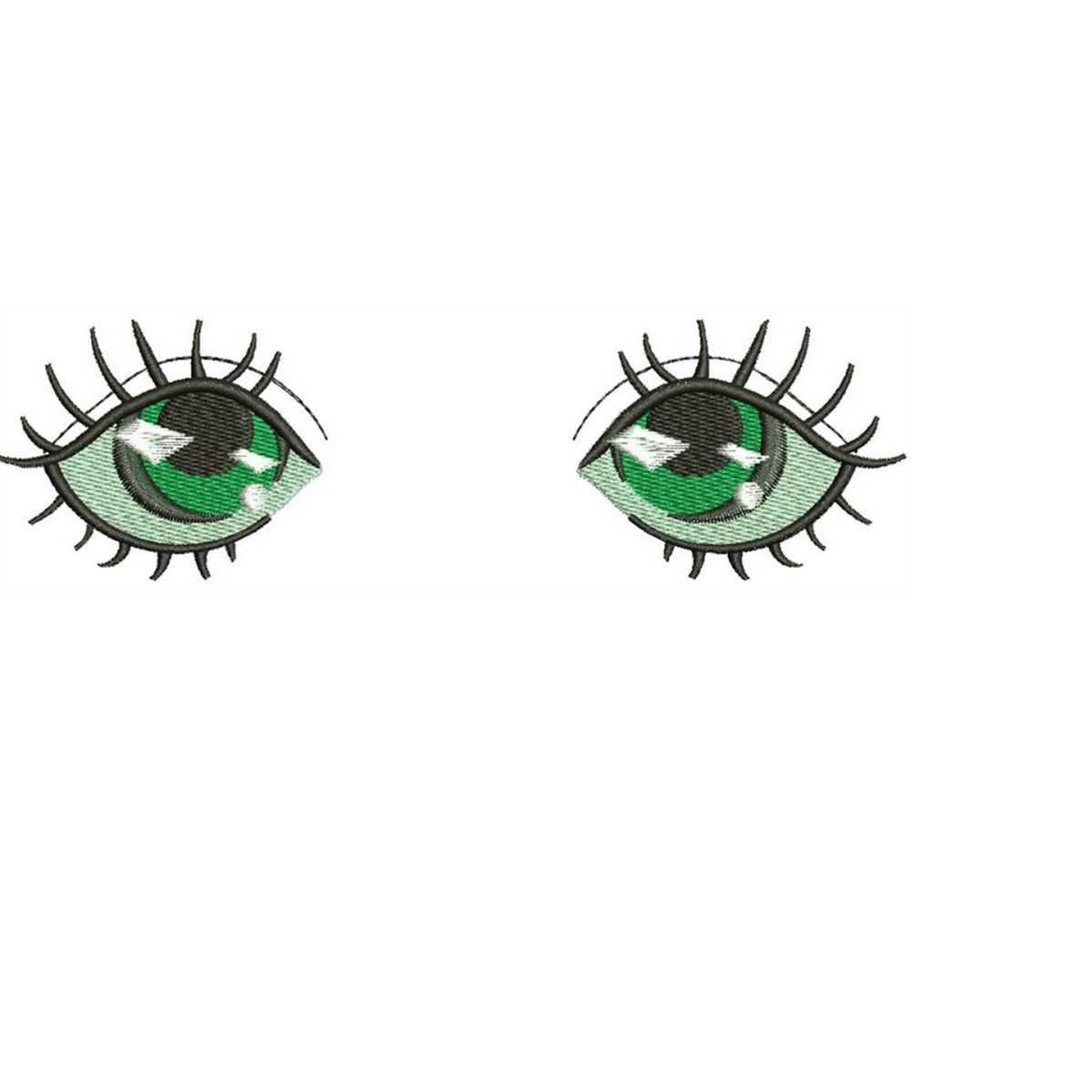 dolls eyes Machine Embroidery Design, Instant Download - Inspire Uplift