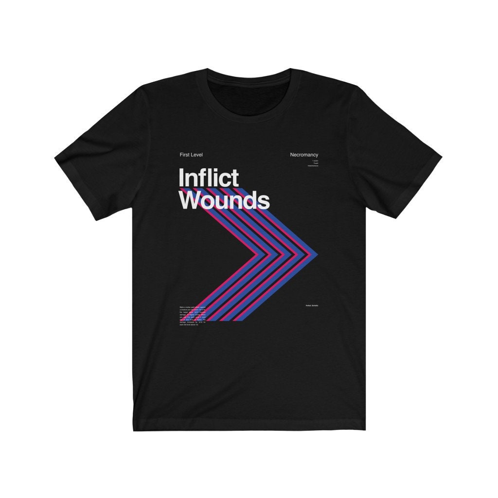 Inflict Wounds Spell T-Shirt DND Gifts Dungeons and Dragon - Inspire Uplift