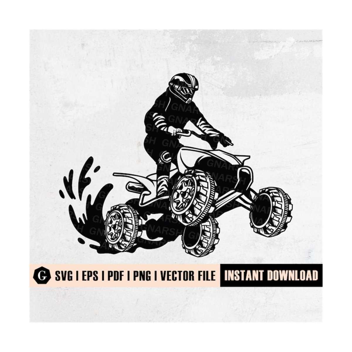 Atv Svg File | Atv Offroad Svg | Dirty 4 wheels | RZR Atv Sv | Inspire ...