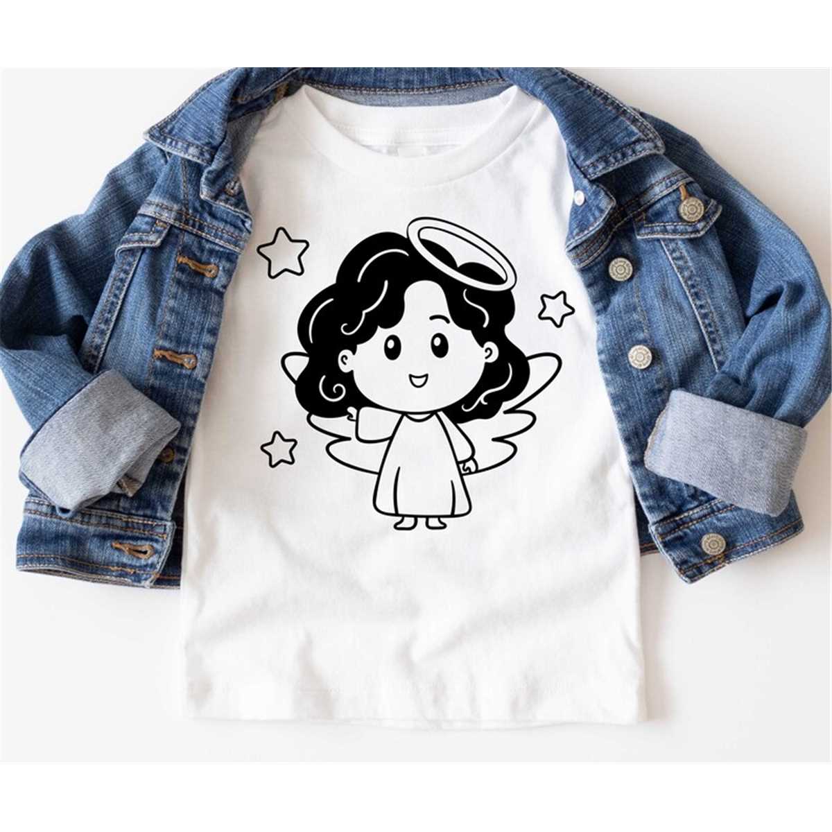 Angel with wing Svg, Family print, Dxf, Ai, Png, Cricut, Cli - Inspire ...